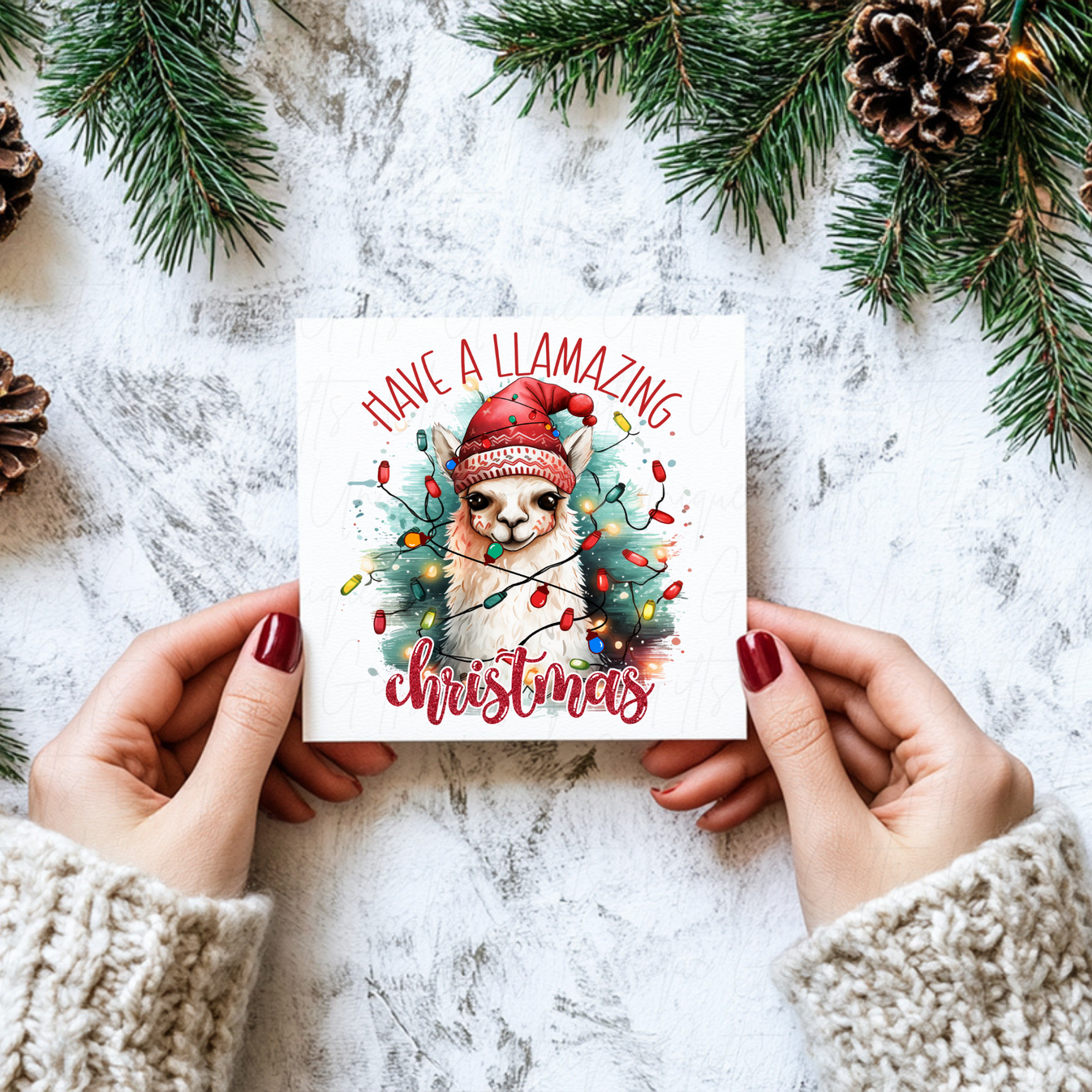 Have a Llamazing Christmas Card | Handmade Personalised Llama – Unique ...